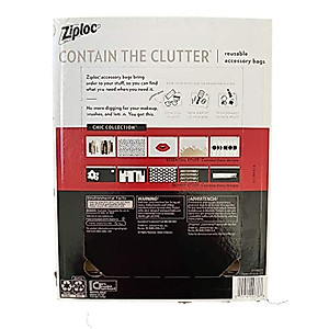 Makeup And Accessory Bags, Contain The Clutter, Use in Gym, Airport, Poolside, Desk, Date Night, Brushes, Lotion (15 Designs Bags) (Chic Collection)