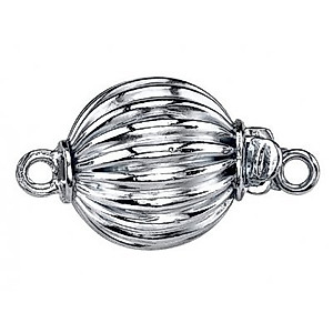 The Pearl Source 6.5-7mm AAA Quality Round White Freshwater Cultured Pearl Necklace for Women in 18" Princess Length