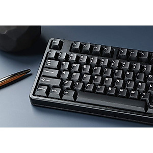 DROP GMK White-On-Black Custom Mechanical Keyboard Keycap Set - 146-keys, Doubleshot ABS Bow, Cherry Profile, for 60%, TKL, 1800 Layouts, etc.,