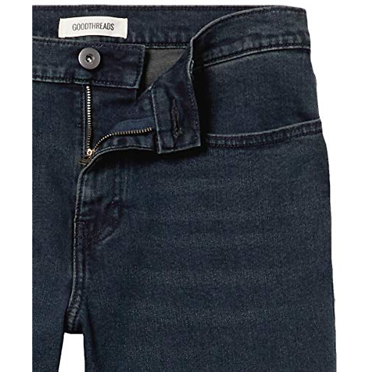 Amazon Essentials Men's Comfort Stretch Straight Slim-Fit Jean (Previously Goodthreads), Blue Black Vintage, 36W x 28L