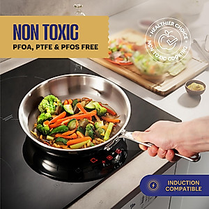 LEGEND COOKWARE 3 Ply Stainless Steel Pots and Pans Set | 10-Piece, Induction, Non-Toxic, Oven Safe | Best 18/0 Full Clad | Premium Kitchen Cooking, Professional Chef Quality | PFOA, PTFE & PFOS Free