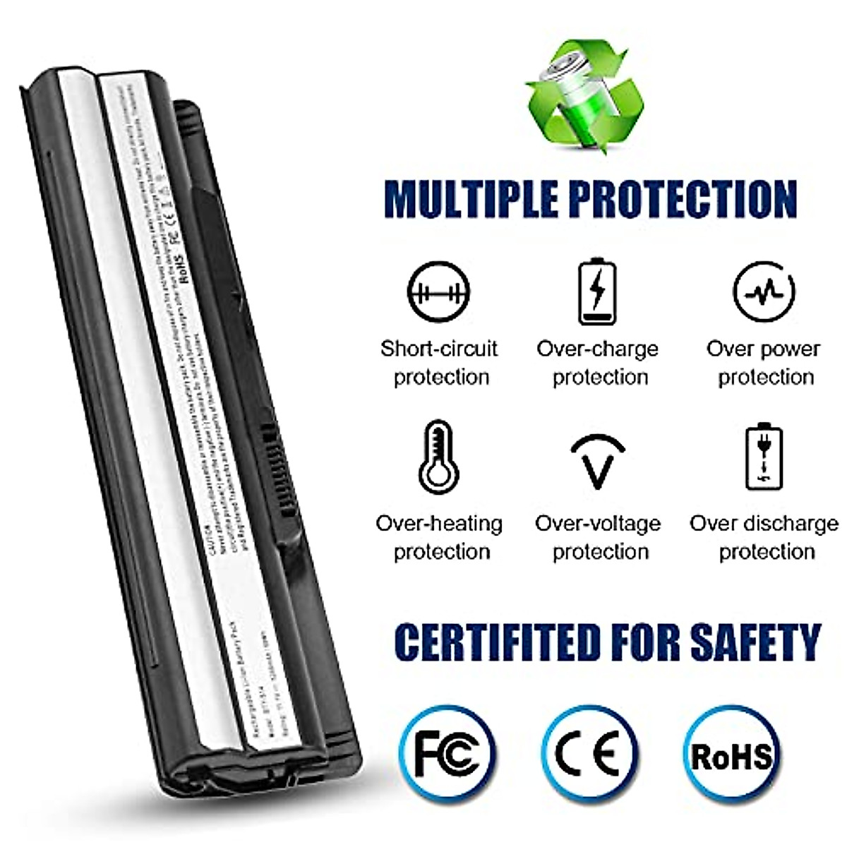 ARyee BTY-S14 5200mAh Laptop Battery Replacement for MSI GP60 GE60 CX61 GE620DX Series GE60 GE70 CR41 CX61 CR70 BTY-S14 BTY-S15 GE60 GE70 CR41 CX61 CR70 CR650 FR400 FX420 Notebook Battery