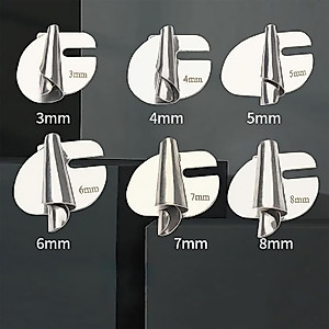 Sewing Rolled Hemmer Foot, 3mm-8mm 6 Sizes Wide Sewing Rolled Hem Presser Foot, Sewing Machine Presser Foot, Hemming Foot Kit for Sewing Rolled Hemmer Presser Foot (5mm)