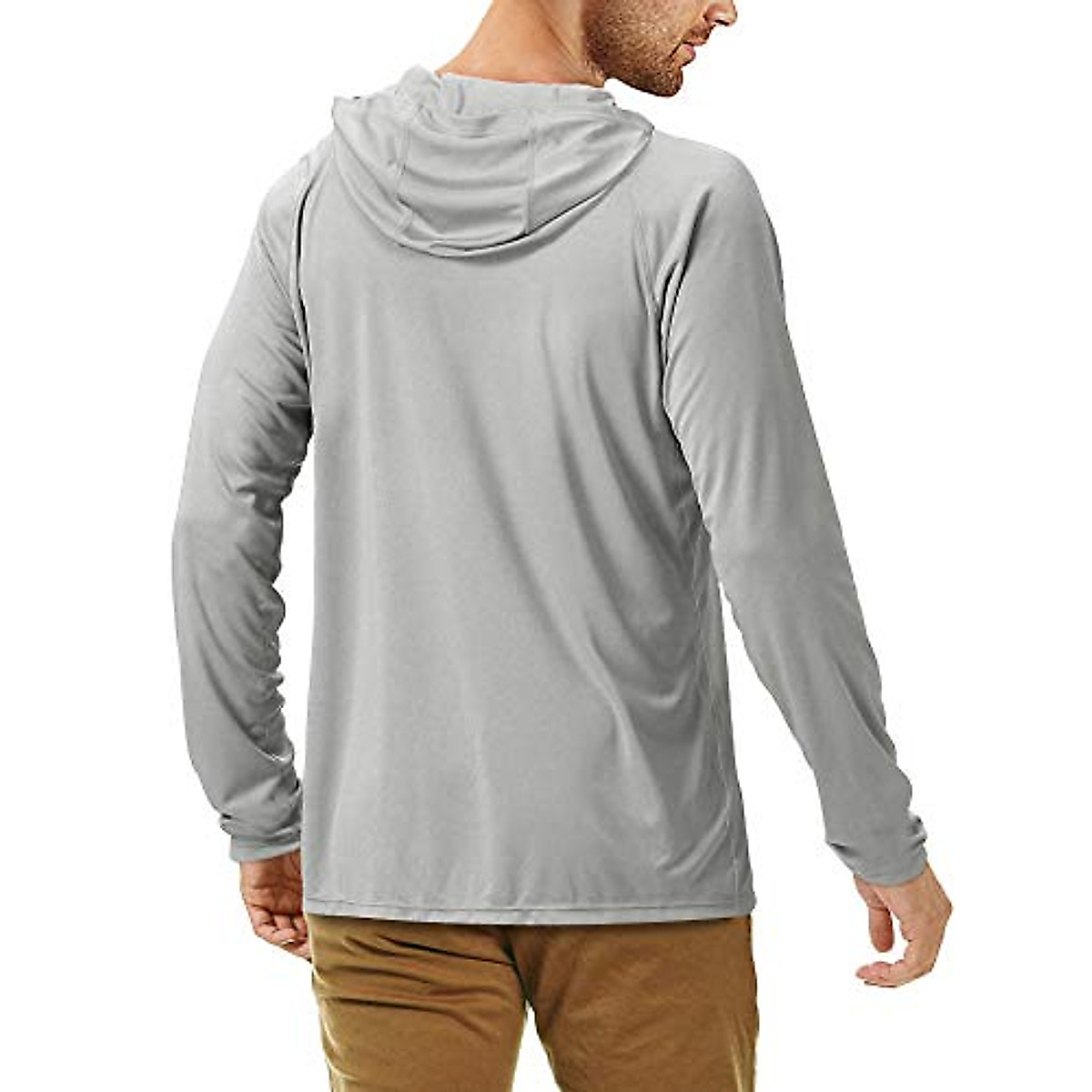 Roadbox UPF 50+ Fishing Shirts for Men Long Sleeve Sun Protection Lightweight Outdoor UV Hiking Shirts