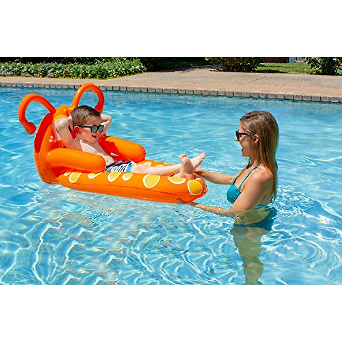 Poolmaster Waterbug Lounge Jr. Inflatable Swimming Pool Float
