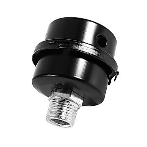 Air Compressor Silencer,Filter Thread Metal oil-less Intake Filter Air Filter Silencer Noise Muffler (3/8 PT 16mm)