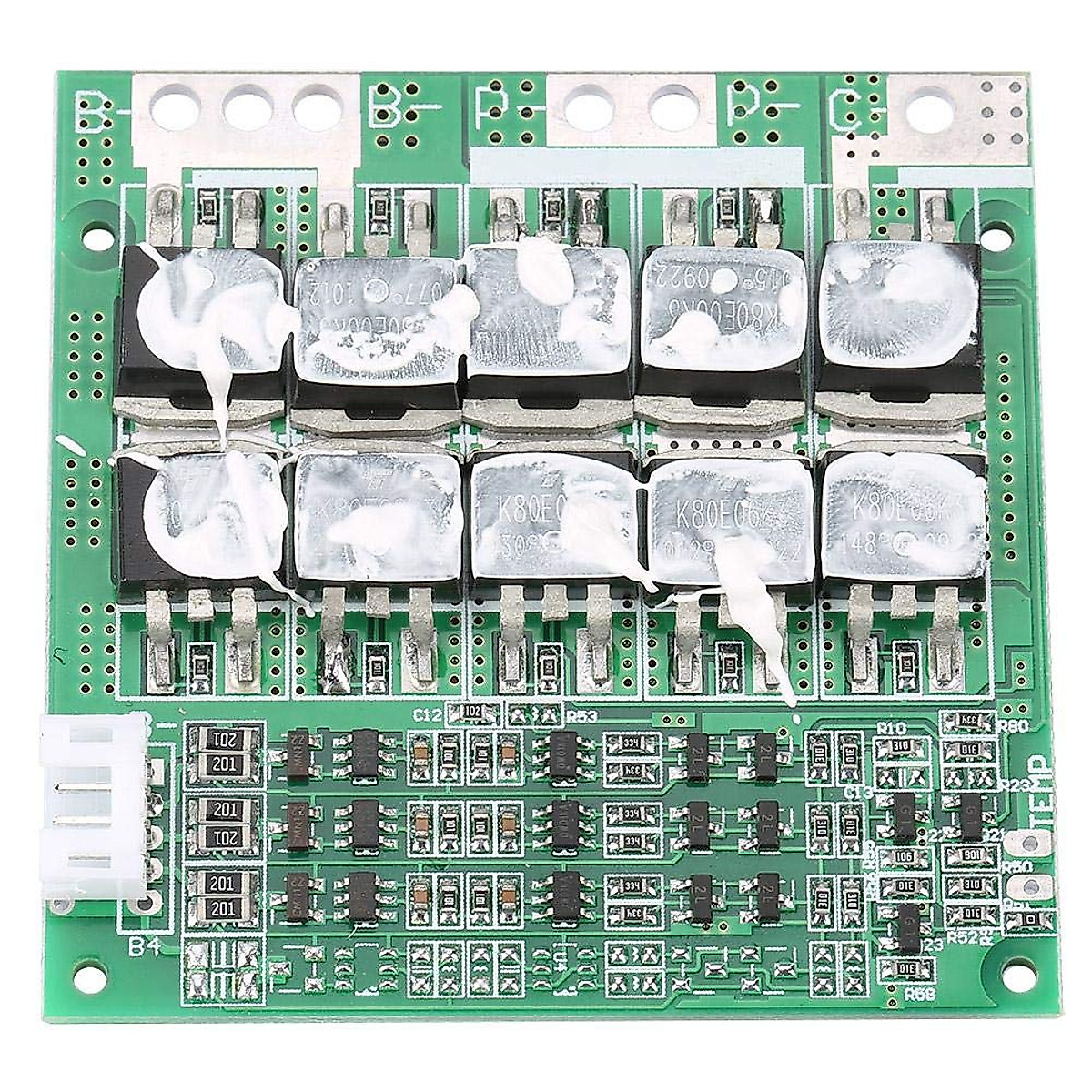 3S 12V 100A Lithium Battery Board, Charger BMS PCB Board with Balance Charging Current 10A for Household Industrial