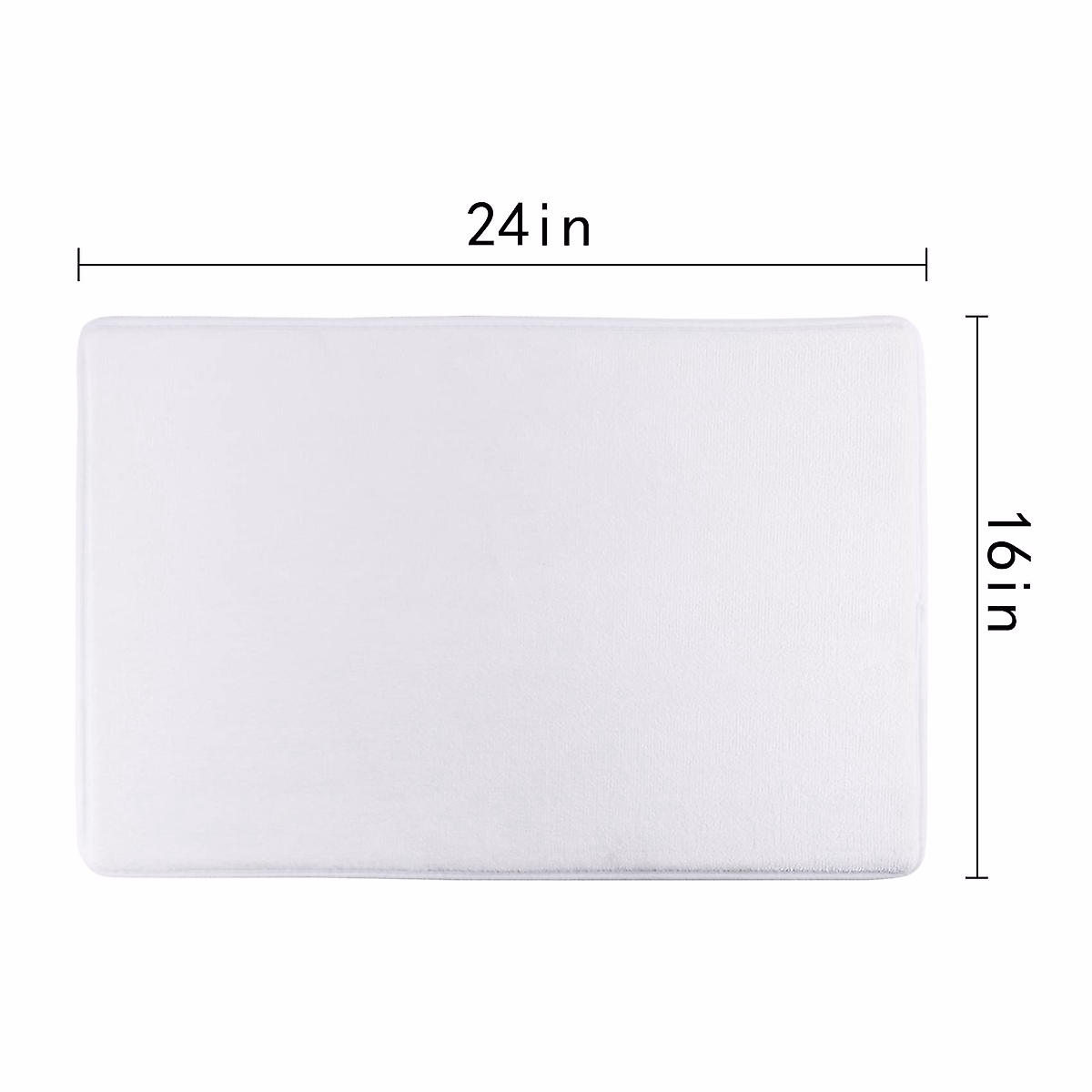 HVEST Winter Snow Memory Foam Bath Mat, White Snow with Snowflakes on Red Background Non Slip Bath Rug Kitchen Mat Door Mat Washable Absorbent Bathroom Décor Rug, 16 X 24 Inches