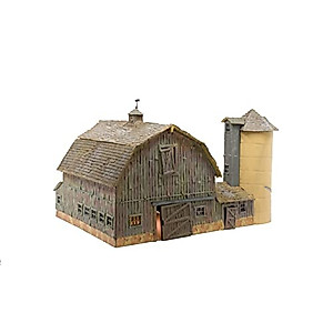 Woodland Scenics BR5038 Old Weathered Barn Built & Ready Kit, HO Scale