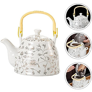 Home office keep warm Heat-resistant kettle retro Gas kettle Teapot Stainless Steel hot water