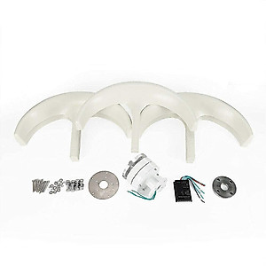 AECEVAN 8000W Wind Turbine Generator, 5 Blades 12V 24V Vertical Axis Wind Turbines Generator Kit for Home Hybrids Streetlight Use Electromagnetic Electricity Producer Equipment (12V)