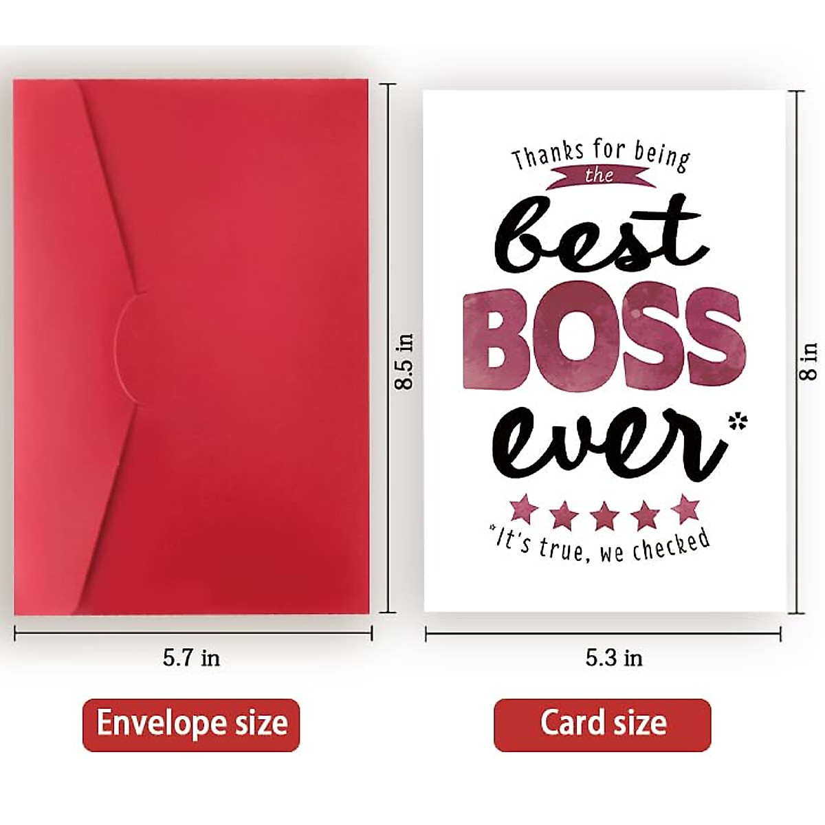 Unique Boss's Day Card, Best Boss Ever,Funny Boss Thank You Card for Women Men, Boss Appreciation Card,Happy Boss's Day Card Gift for Leader Manager