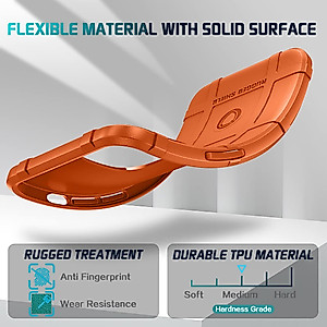 LABILUS for iPhone 13 Mini Case, Rugged Shield 8ft Drop Proof TPU Thick Armor Tactical Protective Case Compatible with iPhone 13 Mini (5.4 inches) - Sunlight Orange