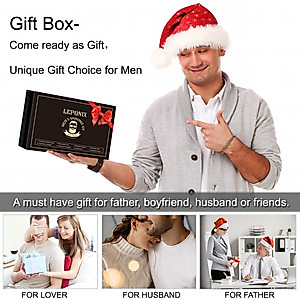 Shaving Kit for Men-Includes Straight Edge Razor Kit, Sandalwood Shaving Soap, Shaving Cream, Mens After Shave Balm, Pre-Shave Oil,Shaving Brush and Bowl, Gift Set Stocking Stuffers (Sandalwood)