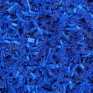 MagicWater Supply Crinkle Cut Paper Shred Filler (1/2 LB) for Gift Wrapping & Basket Filling - Sky Blue