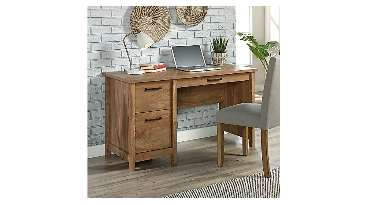 Sauder Cannery Bridge 53"W Computer Desk in Sindoori Mango