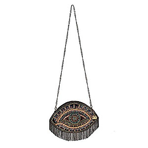 Mary Frances Inner Vision Beaded Crossbody Handbag
