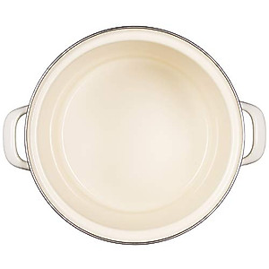 Le Creuset Enamel On Steel Stockpot, 8 qt., Meringue