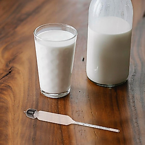 Luxshiny Lactometer Milk Lactometer Hydrometer Milk Density Tool Syrup Hydrometer Test Measurement Tools Dairy Industry Milk Quality