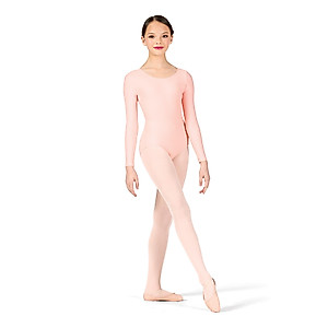 Theatricals Girls Long Sleeve Dance Leotard Black L D5103C