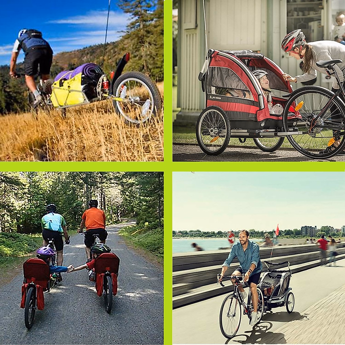 Bicycle Rear Racks Steel Bicycle Trailer Hitch Mount Adapter Replacement Most Bike Cycling Rear Carrier Mount Bike Accessory (2 Pack)