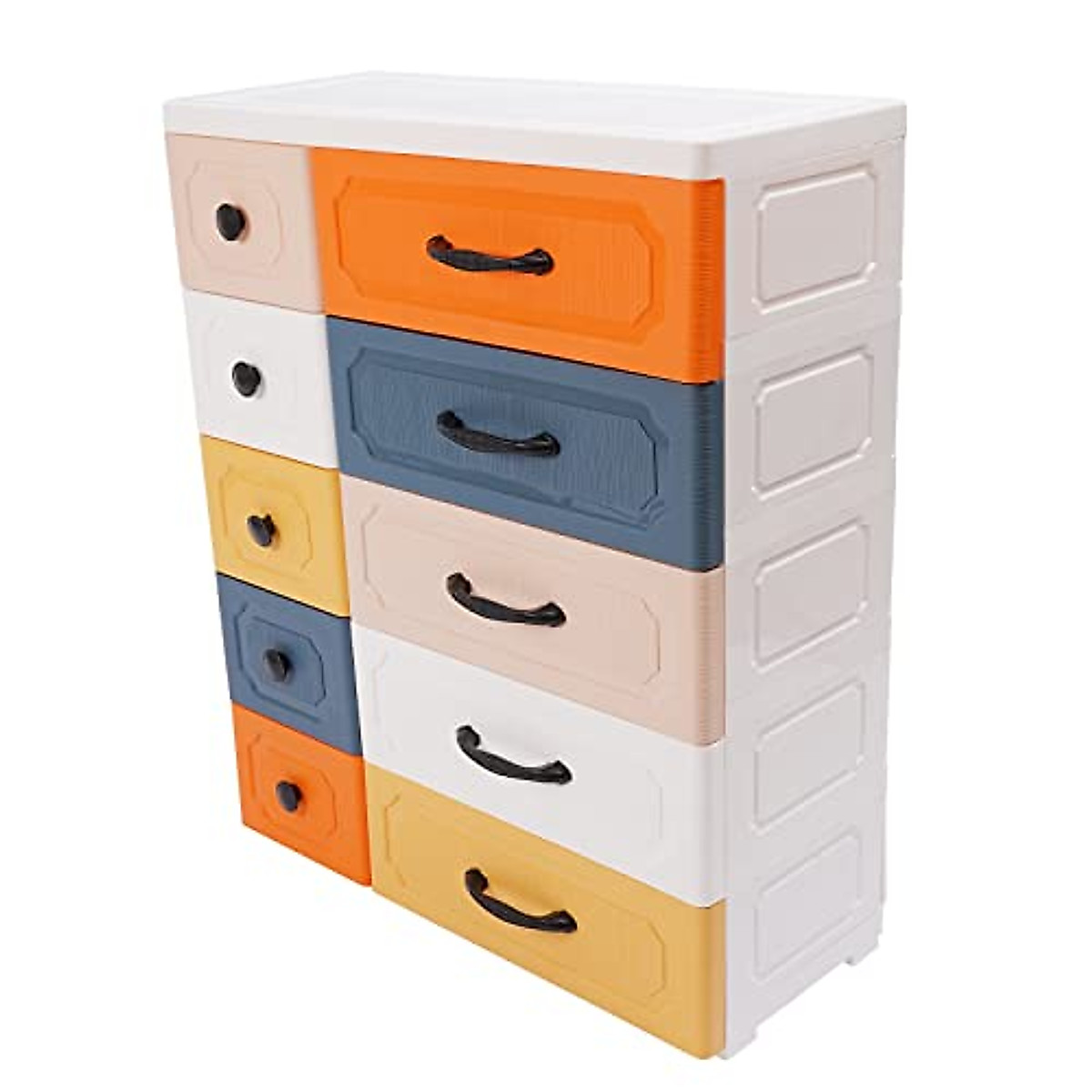 Plastic Drawers Dresser, Storage Cabinet with 10 Drawers, Closet Drawers Dresser Organizer for Clothes, Playroom, Bedroom Furniture, Closet Drawers, Plastic Dresser Storage, Clothes Storage Tower