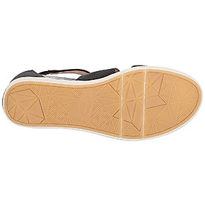 Dr. Scholl's Shoes Women's Sheena Wedge Sandal, Black Smooth Perforated, 8 M US