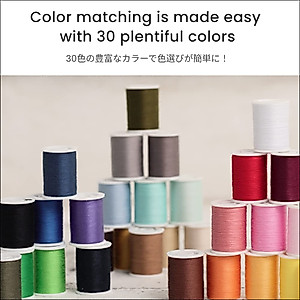 LEONIS 30 Color Set of Handy Polyester Sewing Threads 50 Yards/45 m Each[ 93011 ]