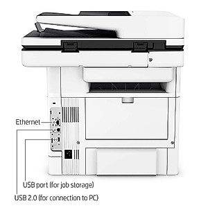 HP LaserJet Enterprise M527dn Multifunction Laser Printer with Built in Ethernet and Duplex Printing (Renewed)