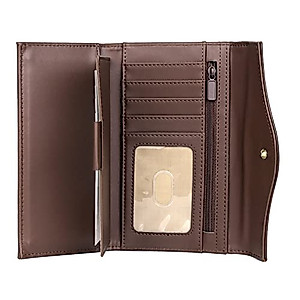 Julia Buxton Heiress Organizer® Clutch Mahogany