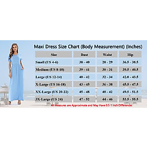 AUOMITH Women’s Short Sleeve Loose Plain Red Maxi Dress Crew Neck Casual Swing Cocktail Empire Waist Long Ball Dress with Pockets(Red, XL)