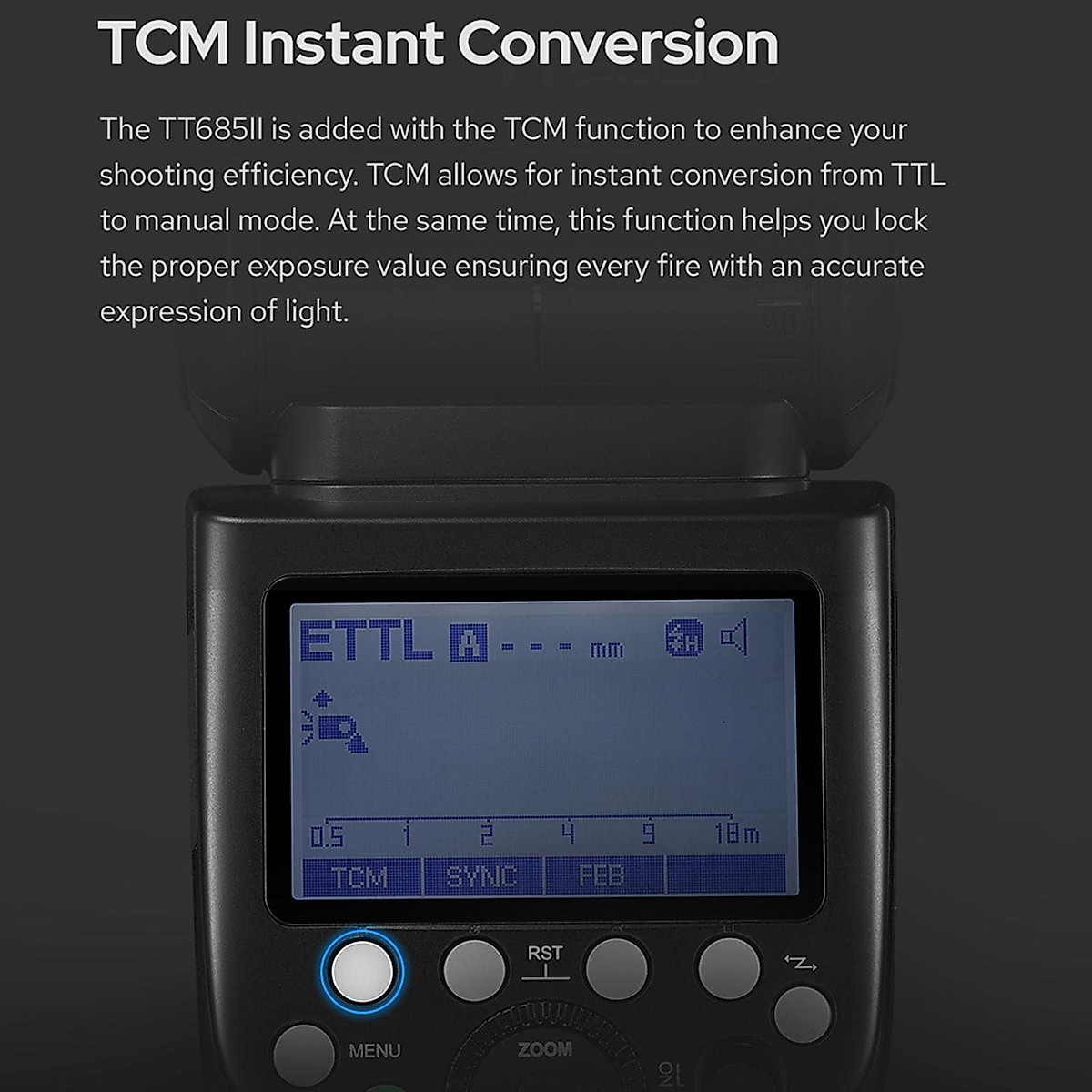 Godox Camera Flash Speedlight for Canon TT685IIC TT685II-C 2.4G Wireless HSS GN60 Flash Compatible with Canon Digital Cameras 6D 7D 50D 60D 500D 550D 600D 650D 1000D 1100D 1DX 580EX II 5D Mark II III