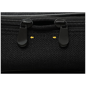 Deviser banjolele case 0.5 Inch Thick Padding ABS Handles banjo ukelele case linen fabric 12mm 24Inch banjo ukulele gig bag with Felt picks Black