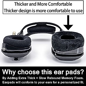 Sixsop Astro A40 TR Ear Pads for Astro A40TR A40 TR Gaming Headset - Velour Ear Cushions (Not Compatible with A50 GEN4,GEN3,GEN2,GEN1)