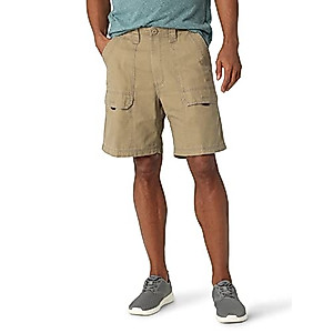 Wrangler Authentics Men's Canvas Utility Hiker Short, Nutmeg, 34