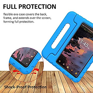 BMOUO Kids Case for Alcatel Joy Tab 8 2019/T-Mobile 3T 8 Tablet 2018/A30 Tablet 8 2017, Lightweight Kid-Proof Handle Stand Case for Alcatel Joy Tab 2019/Alcatel 3T 8 2018 / A30 8 inch 2017 - Blue