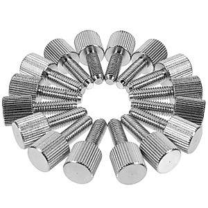 VILLCASE 3 Sets 20pcs Hand Screw Computer Cover Thumb Screw Computer Thumb Screw Case Screws Knurled Thumbscrew Rgb Computer Case Computer Case Screw Nickel-plated Iron Round Consumables