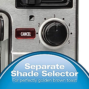 Hamilton Beach 2-in-1 Countertop Oven and Long Slot Toaster, Stainless Steel, 60 Minute Timer and Automatic Shut Off (31156)