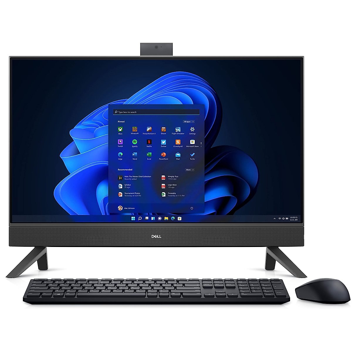 Dell Inspiron 7710 27" Full HD (1920x1080) All-in-One Desktop Computer - 12th Gen Intel Core i7-1255U 10-Core up to 4.7 GHz CPU, 32GB RAM, 2TB NVMe SSD + 1TB HDD, Intel UHD Graphics, Windows 11 Pro