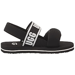 UGG Kids K Zuma Sling Sandal, Black, 7 US Unisex Toddler