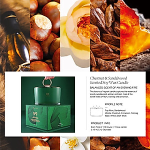 ESNA HOME Aromatherapy Scented Candles | Lavender Essential Oil | 19.4oz 110 Hours Burn Gold Lid Soy White Candles | Self Care Gifts for her | Luxury for Women | Room Decor Candles for Home Scented