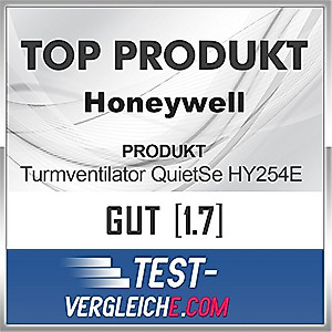 Honeywell QuietSet Tower Fan (5 Speed Settings, Oscillating 75°, Timer Function, Remote Control) HY254