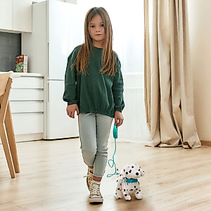 HollyHOME Plush Animated Puppy Husky Puppy Dog Toy Pet with Remote Control Leash Walking, Barking and Waging Tails Electronic Puppy 12 Inches Gifts for Kids