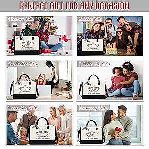 OASSIE Tote Bag With Zipper - Gifts For Women, Birthday, Christmas, Wife, Mom, Nana, Grandma, Thank You, Teacher - 13oz Canvas