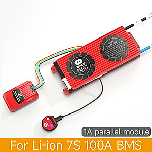 DALY Smart BMS 7S 24V 100A Li-ion 3S Parallel Module 1A with UART RS485 CAN Bluetooth BMS Parameter Real Time Review and Reset for Rated 3.7V Lithium Power Bank Storage EV