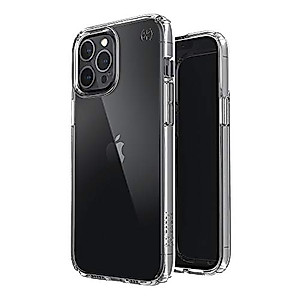 Speck Products Presidio Perfect-Clear iPhone 12 Pro Max Case, Clear/Clear