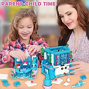 MOONTOY Princess Castle STEM Building Toys for Girls Age 6 7 8 9 10 11 12 Years Old- 492 PCS Castle Building Blocks Kits Creative Educational Building Sets Christmas Birthday Gifts for Girl Boys Kids