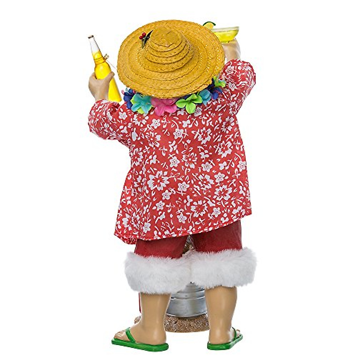Kurt Adler Fabriche' Beach Santa, 10-Inch, 2-Piece set