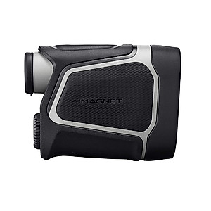 Nikon COOLSHOT 50i Golf Rangefinder (16760) Bundle with 3 Extra CR2 Batteries and a Cleaning Cloth - Waterproof, Magnetic, Flagstick Lock On Technology with Slope Adjustment - Mens Golf Accesories