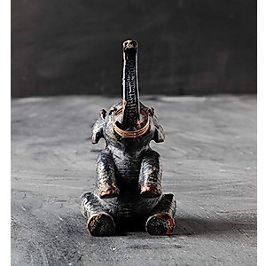 Creative Co-Op Pewter Elephant Ring Holder